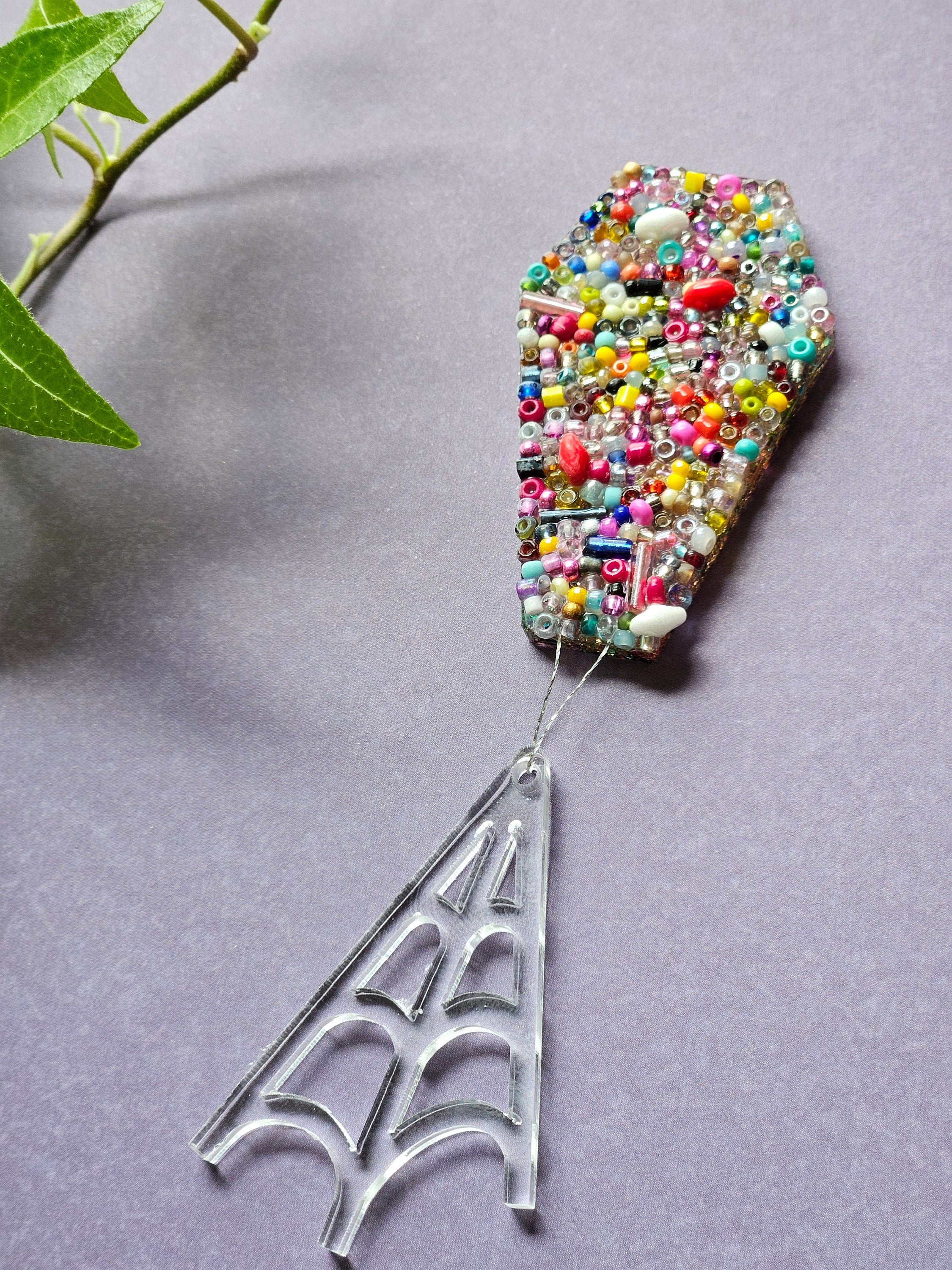 Multi-color Coffin Refrigerator Magnet, Emo Locker magnet, Rainbow cre ...